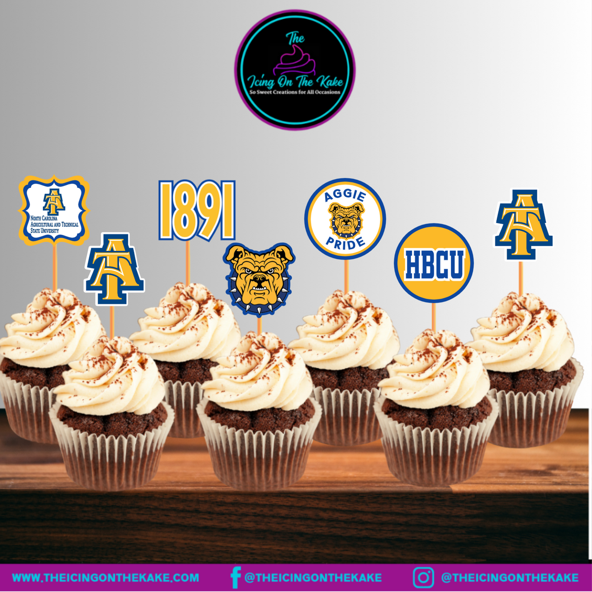College/HBCU Cupcake Toppers – The Icing On The Kake