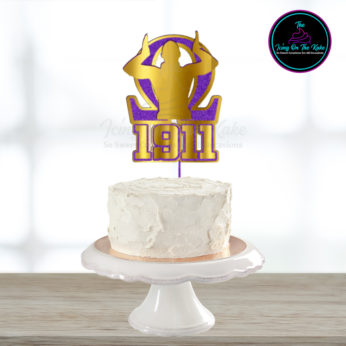 Omega 1911 (Fraternity) Cake Topper – The Icing On The Kake